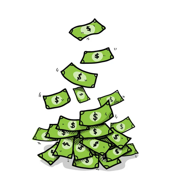 Money Falling Animation