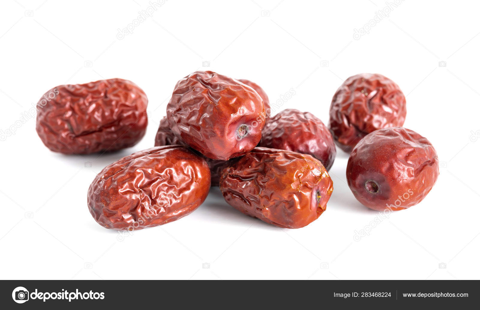 Chinese red date isolated on white background — Stock Photo ...