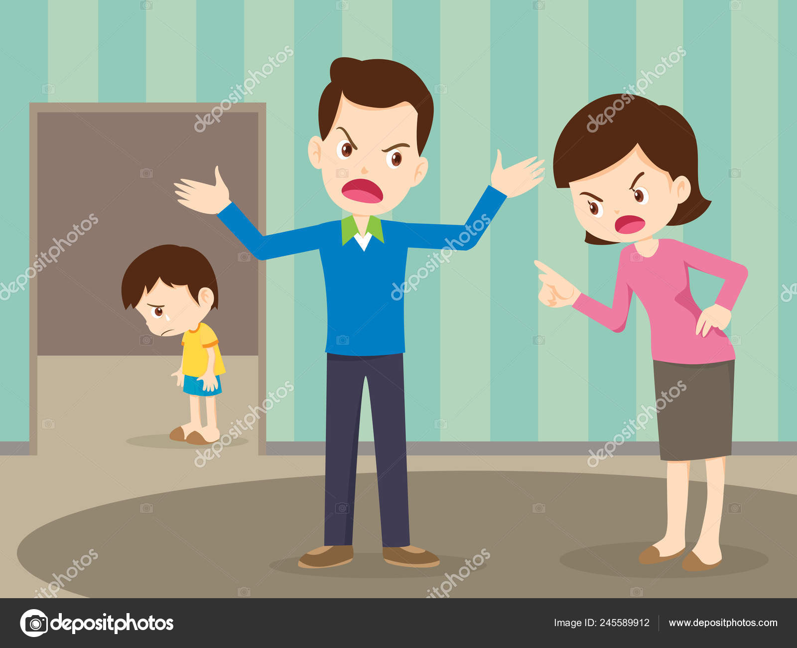 Disobeying Parents Cartoon