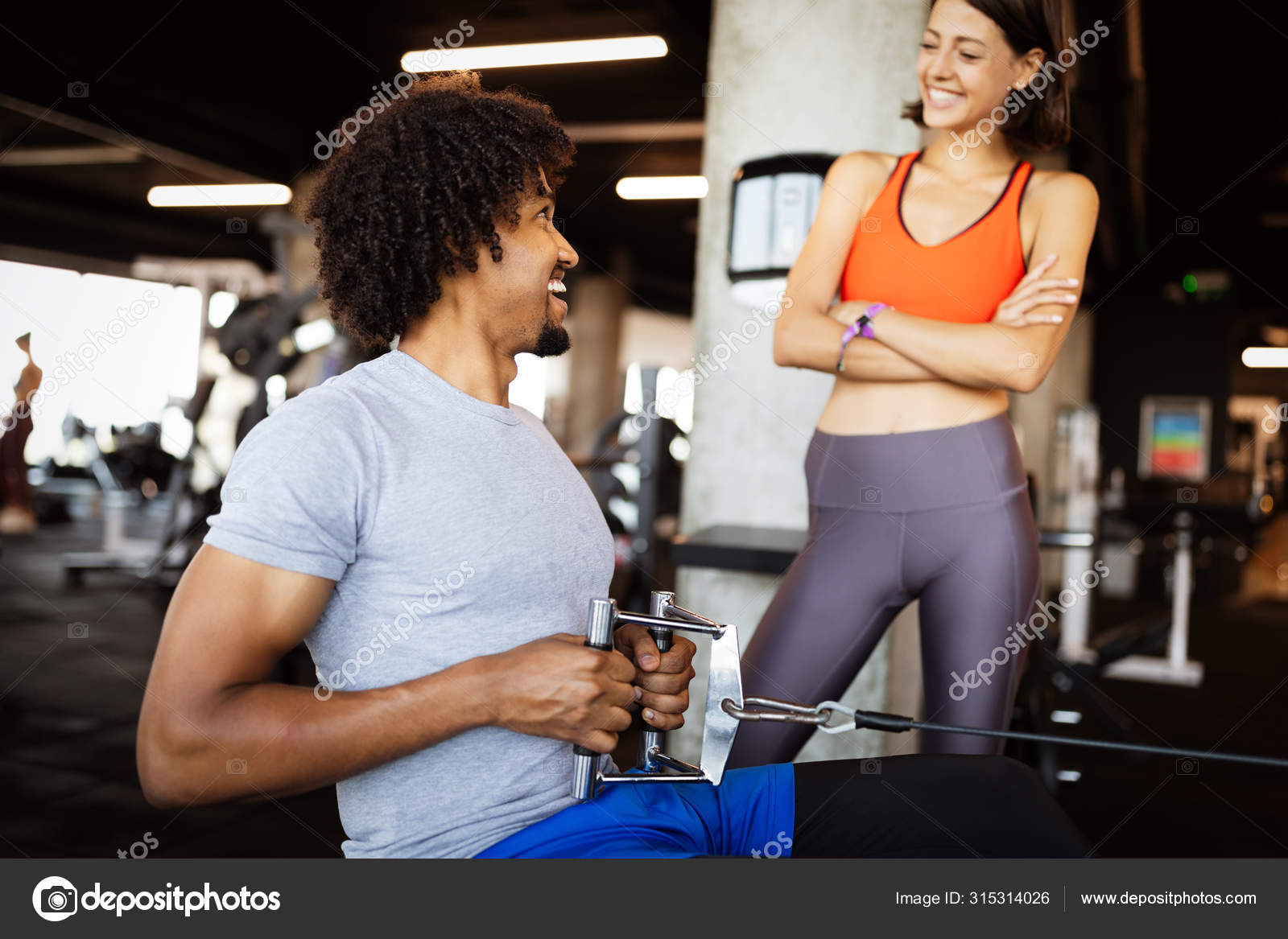 Happy Person Working Out