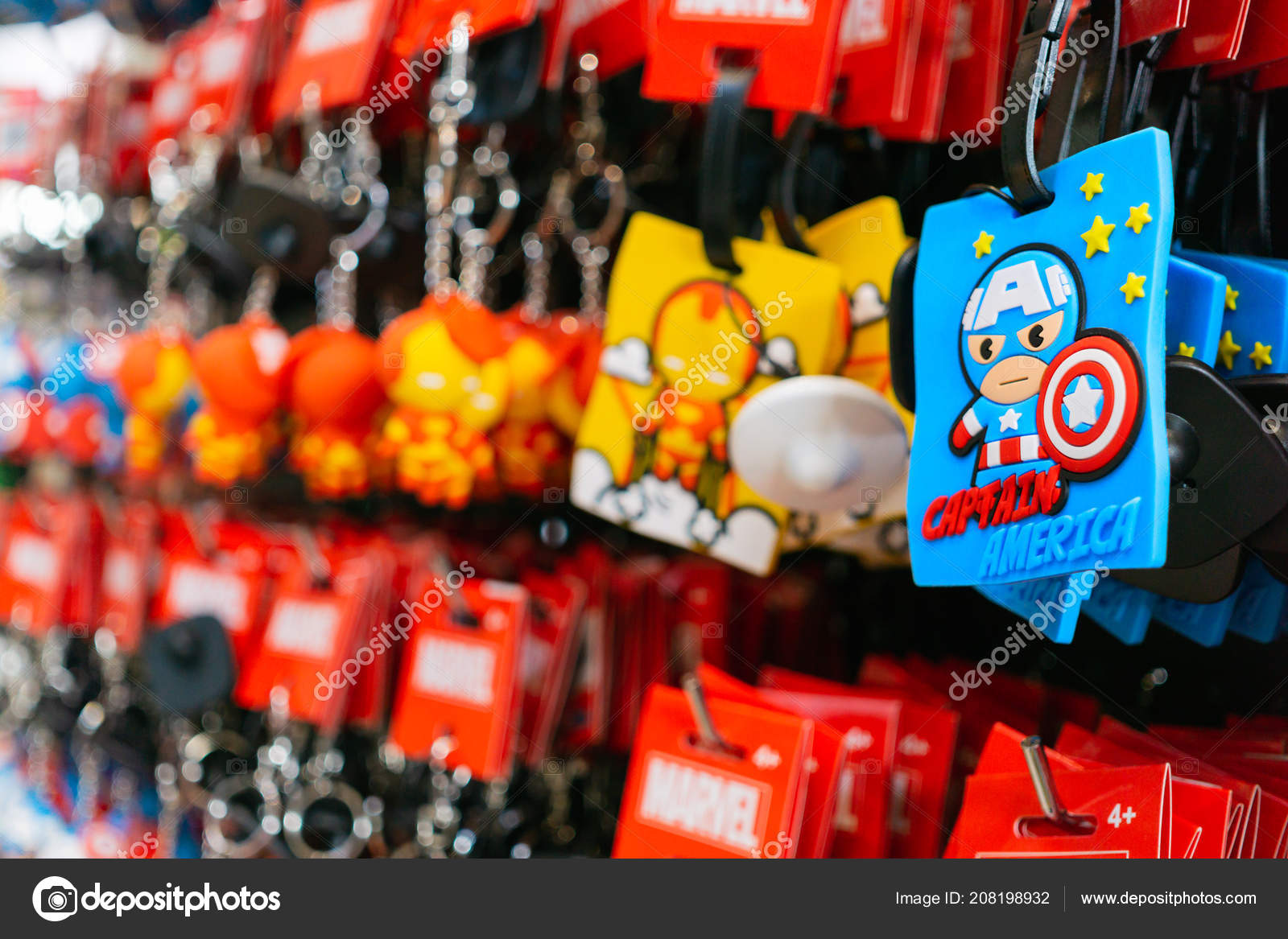 Bangkok Thailand August 2018 Marvel Souvenirs Selling Marvel Experience ...