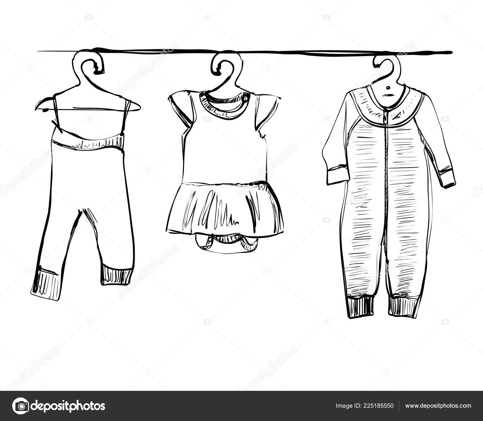 Baby Clothes Outline