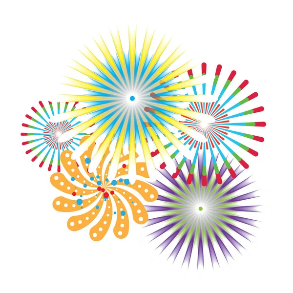 Transparent Fireworks White Back