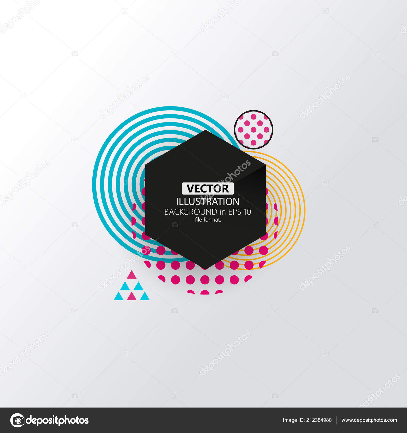 Geometric glitch abstract background. Stock Vector Image by ...