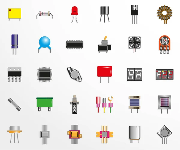 Electronic components Stock Vectors, Royalty Free Electronic components Illustrations ...