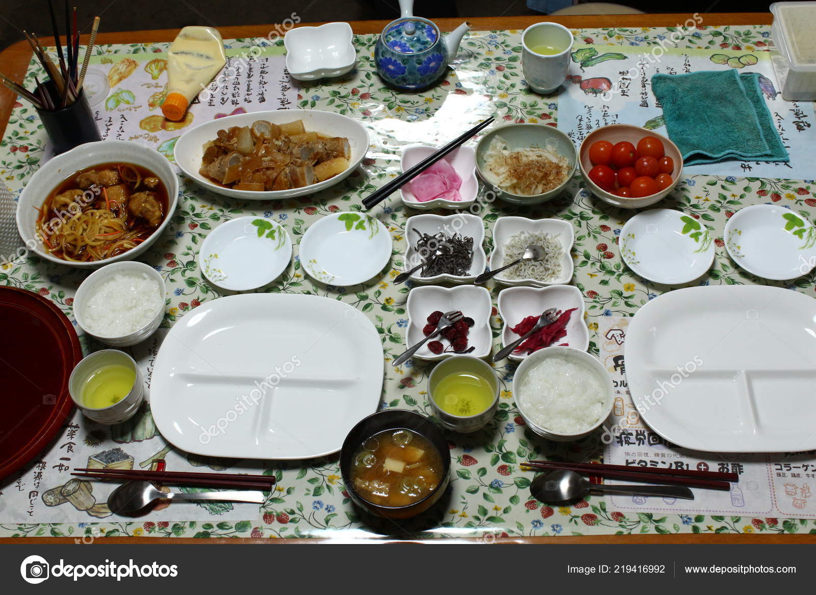 High View Foods Table — Stock Photo © topphoto #219416992