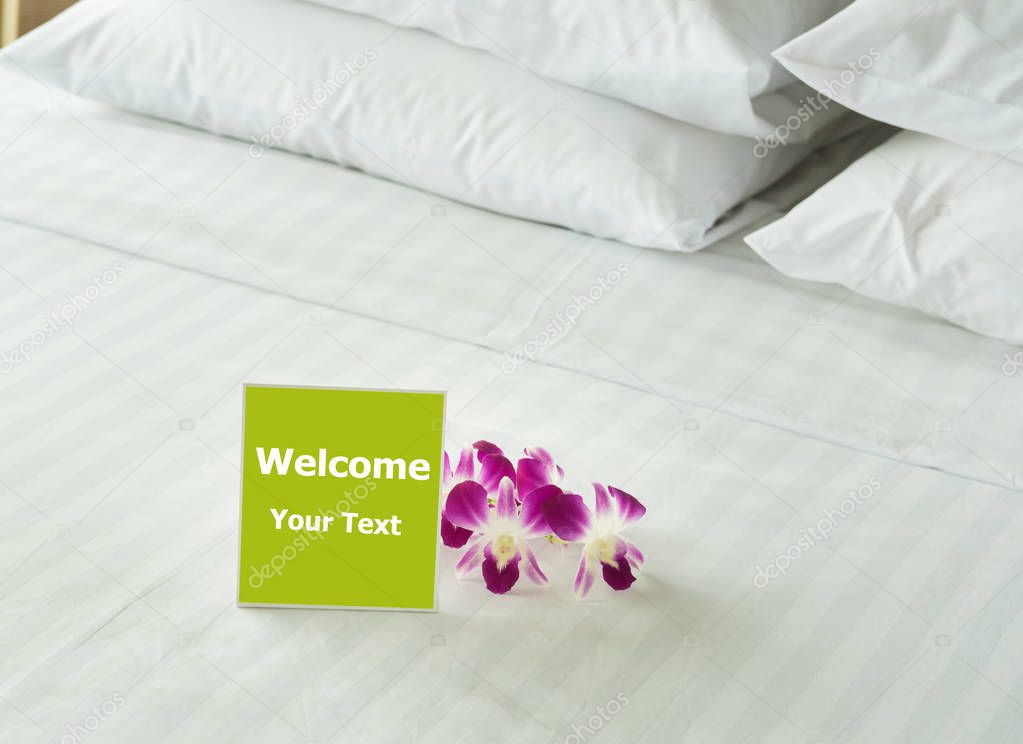 Hotel Welcome Card Sample