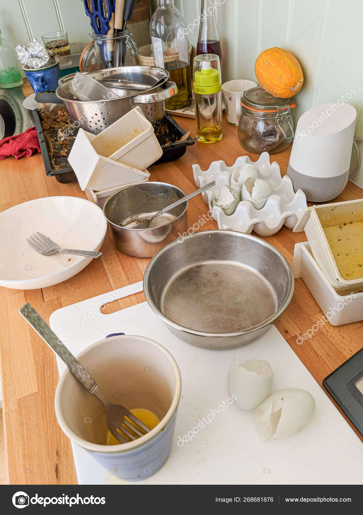 Messy Kitchen After Baking