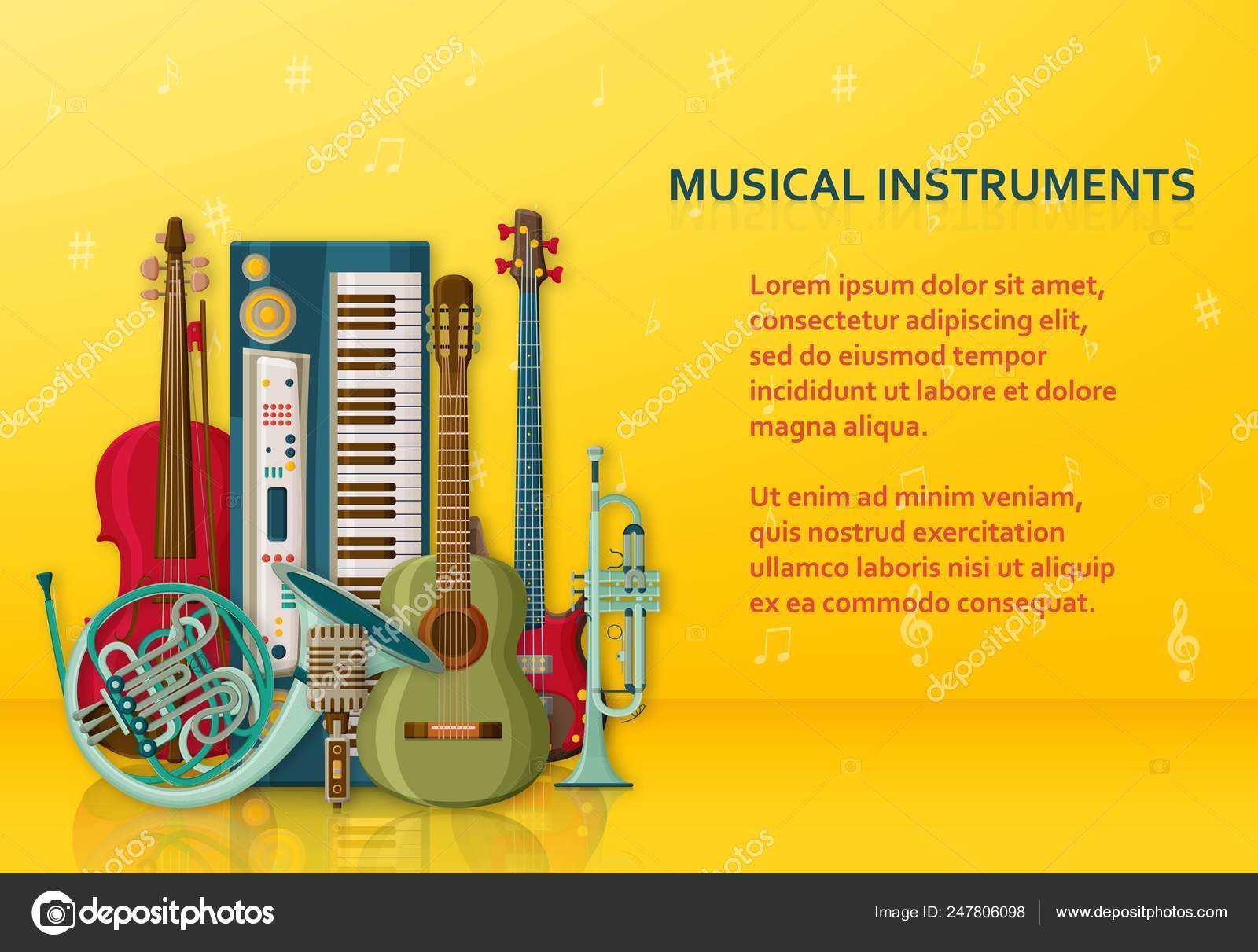Music Instruments Designs Background