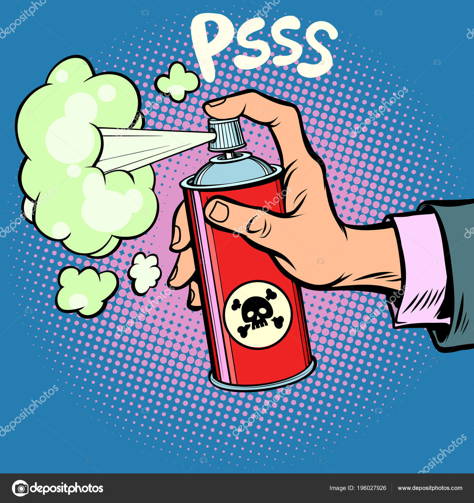 Cartoon Poison Gas