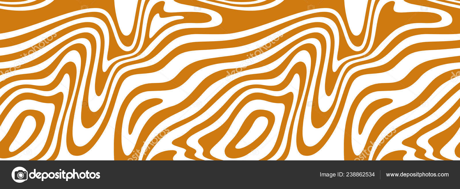 Vector Seamless Border with Flowing Salted Caramel. Creative Food ...