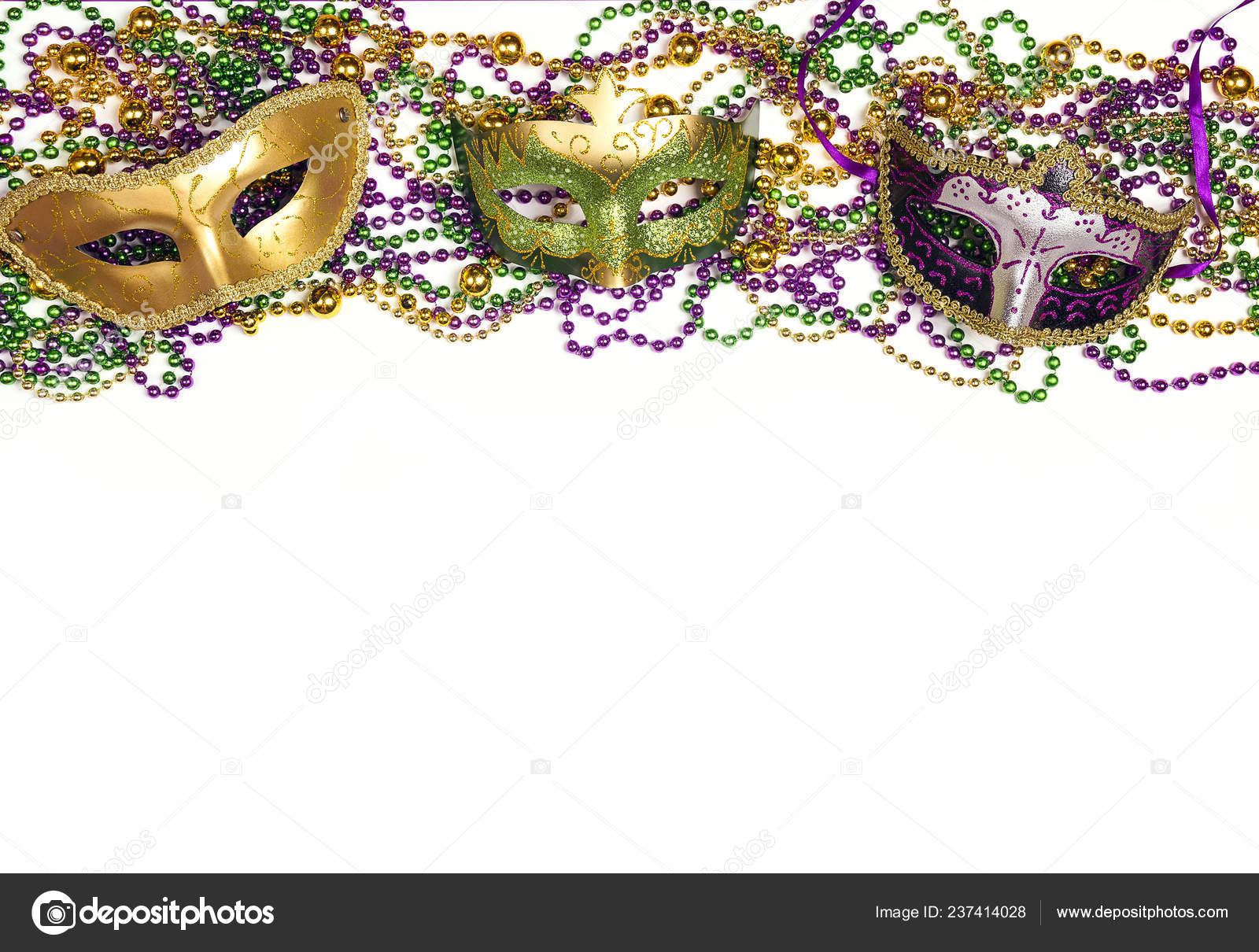 Mardi Gras Mask Borders