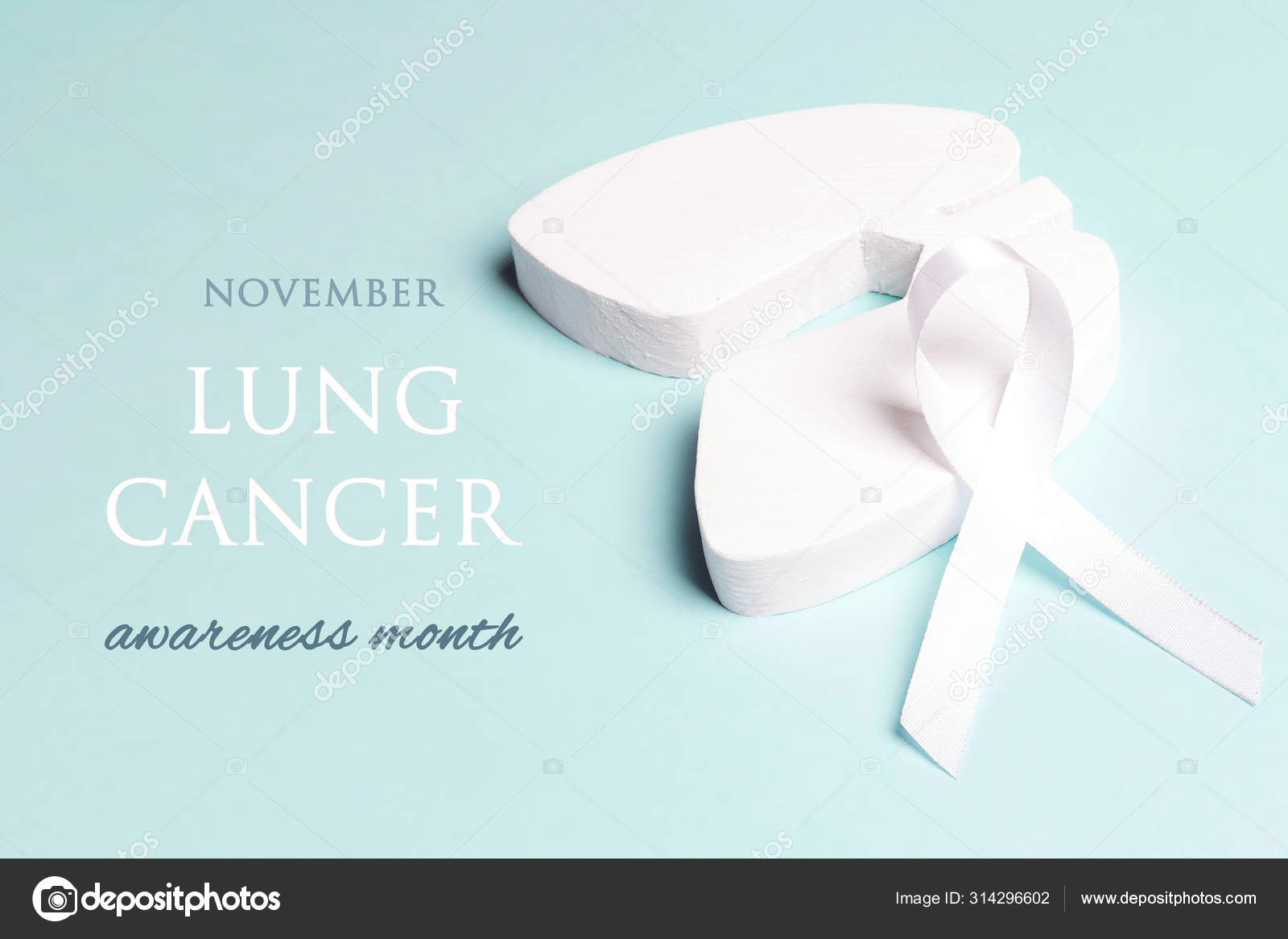 Lung Cancer Awareness Ribbon