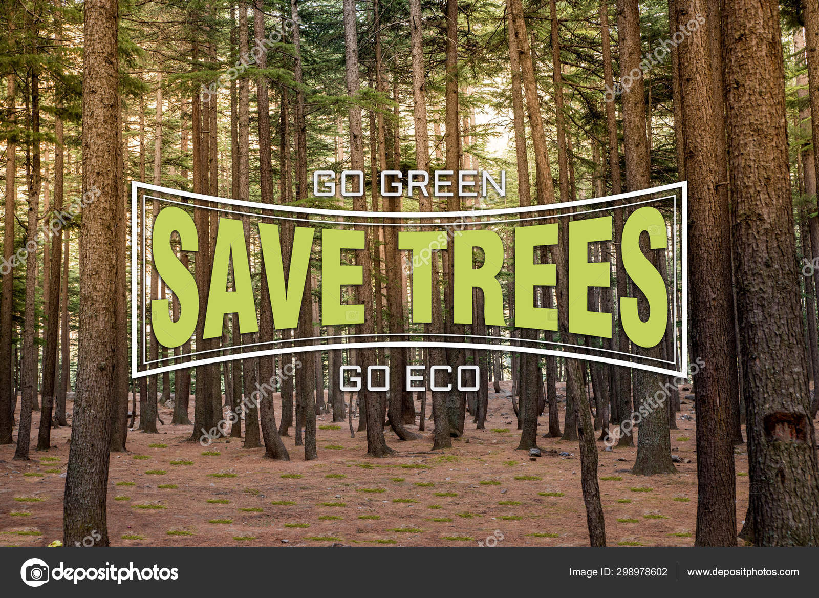 Text of Save Trees, Help us to preserve the nature — Stock Photo ...