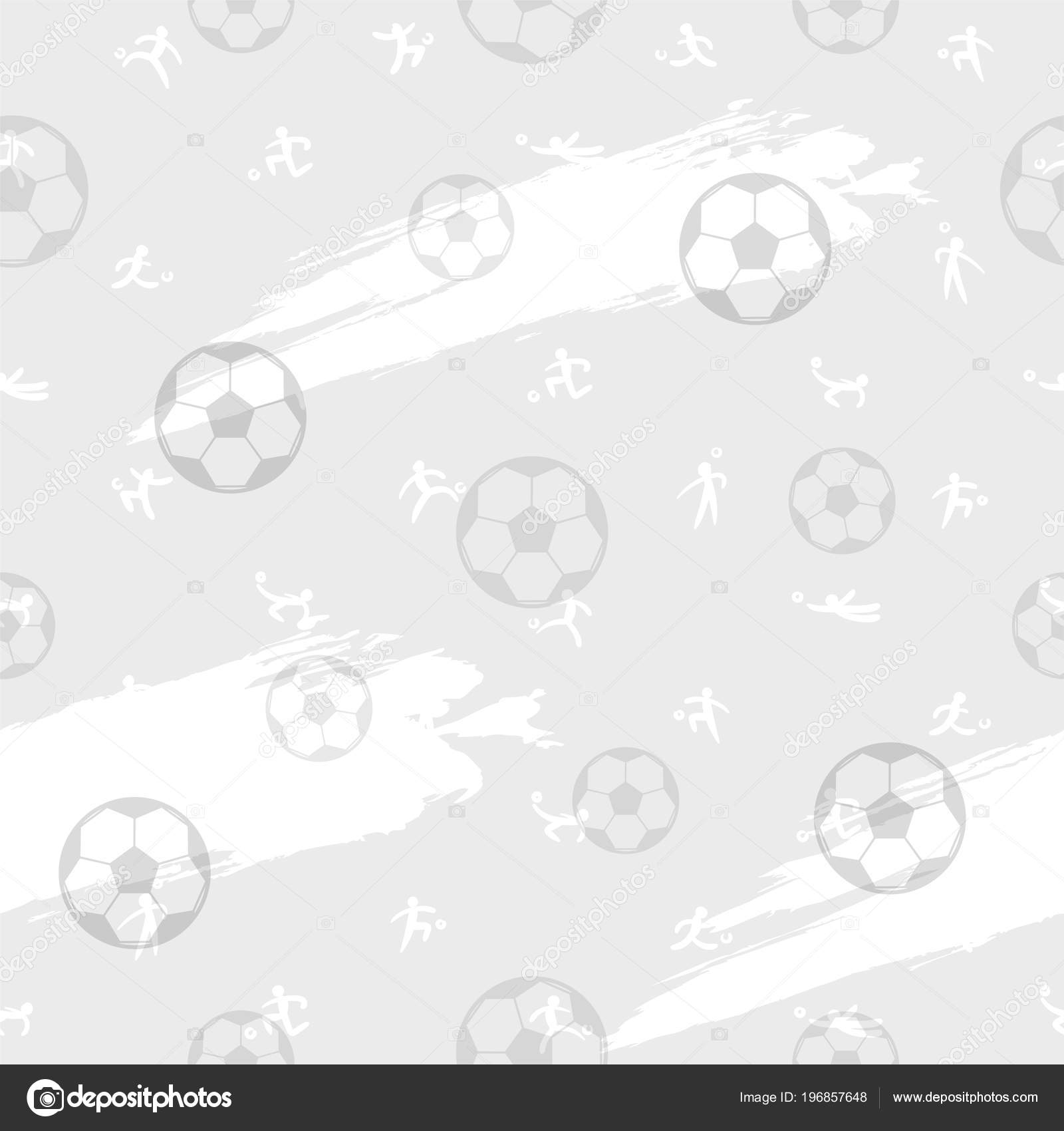 Seamless Pattern Background Soccer Football Sport Theme Stock Vector by ...