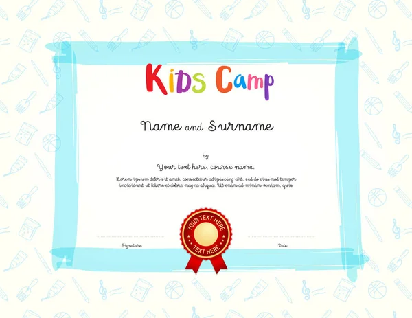 Summer Camp Certificate Template