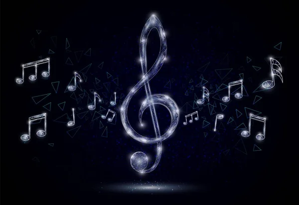 Scattered music notes Vector Art Stock Images | Depositphotos