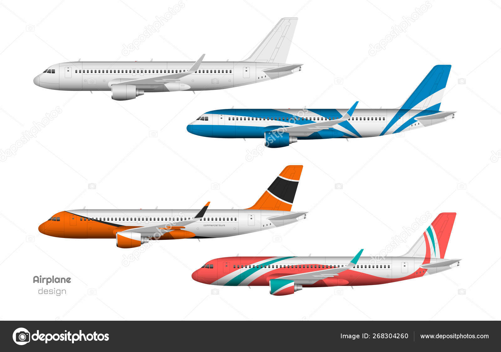 Airplane Outline Side