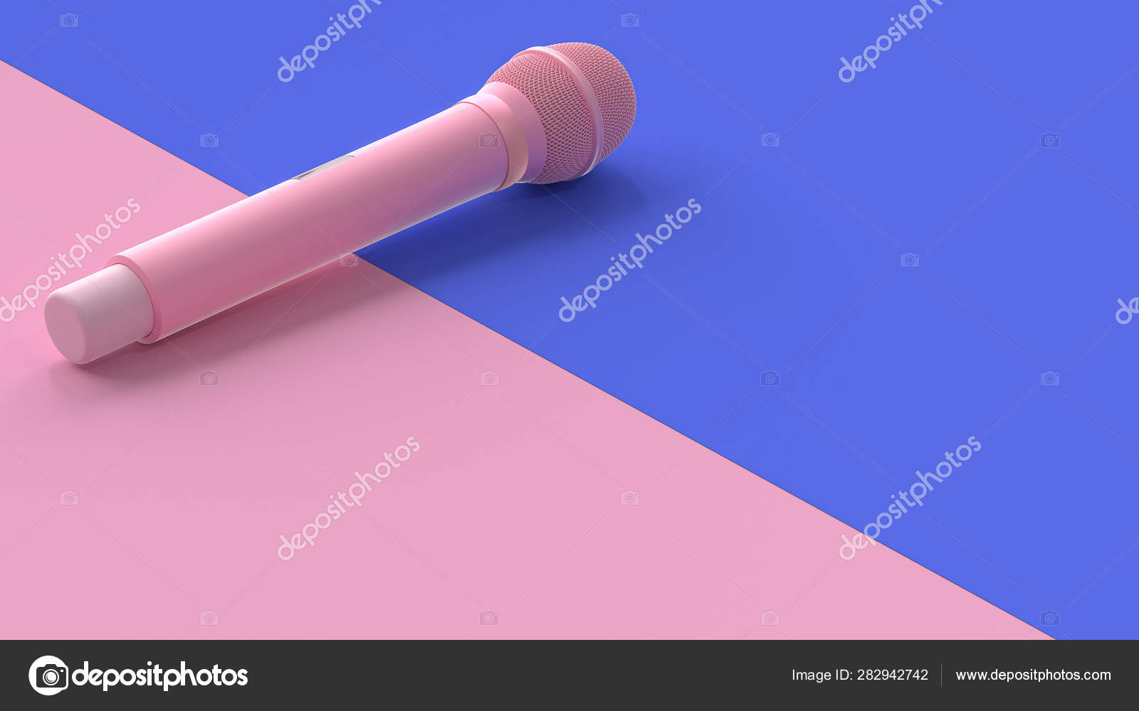 Pink microphone music background. Stock Photo by ©oatintro 282942742