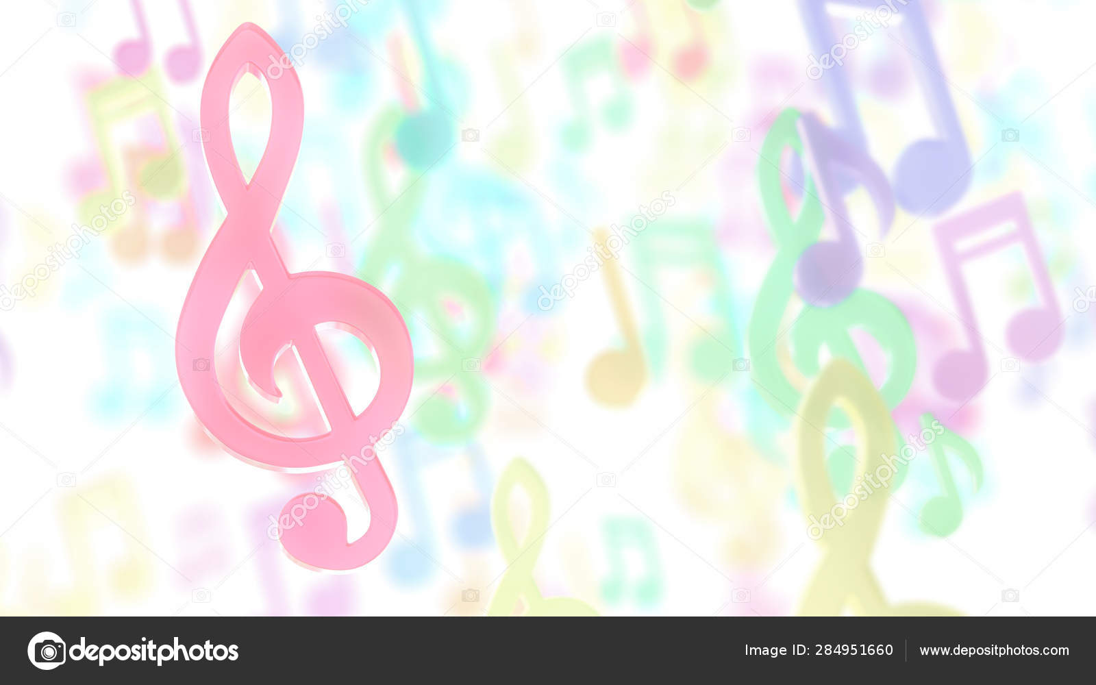 Pink Music Note Wallpaper