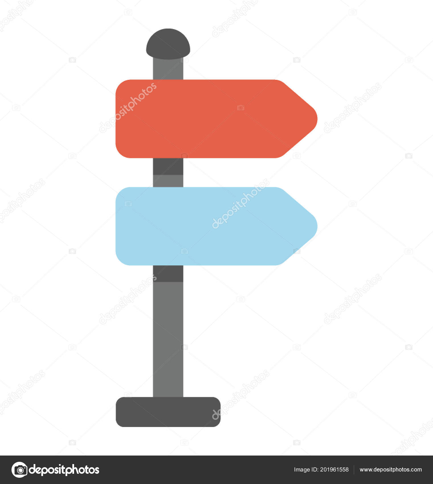 Road Label Pointing Direction Travellers Stock Vector by ©vectorsmarket ...