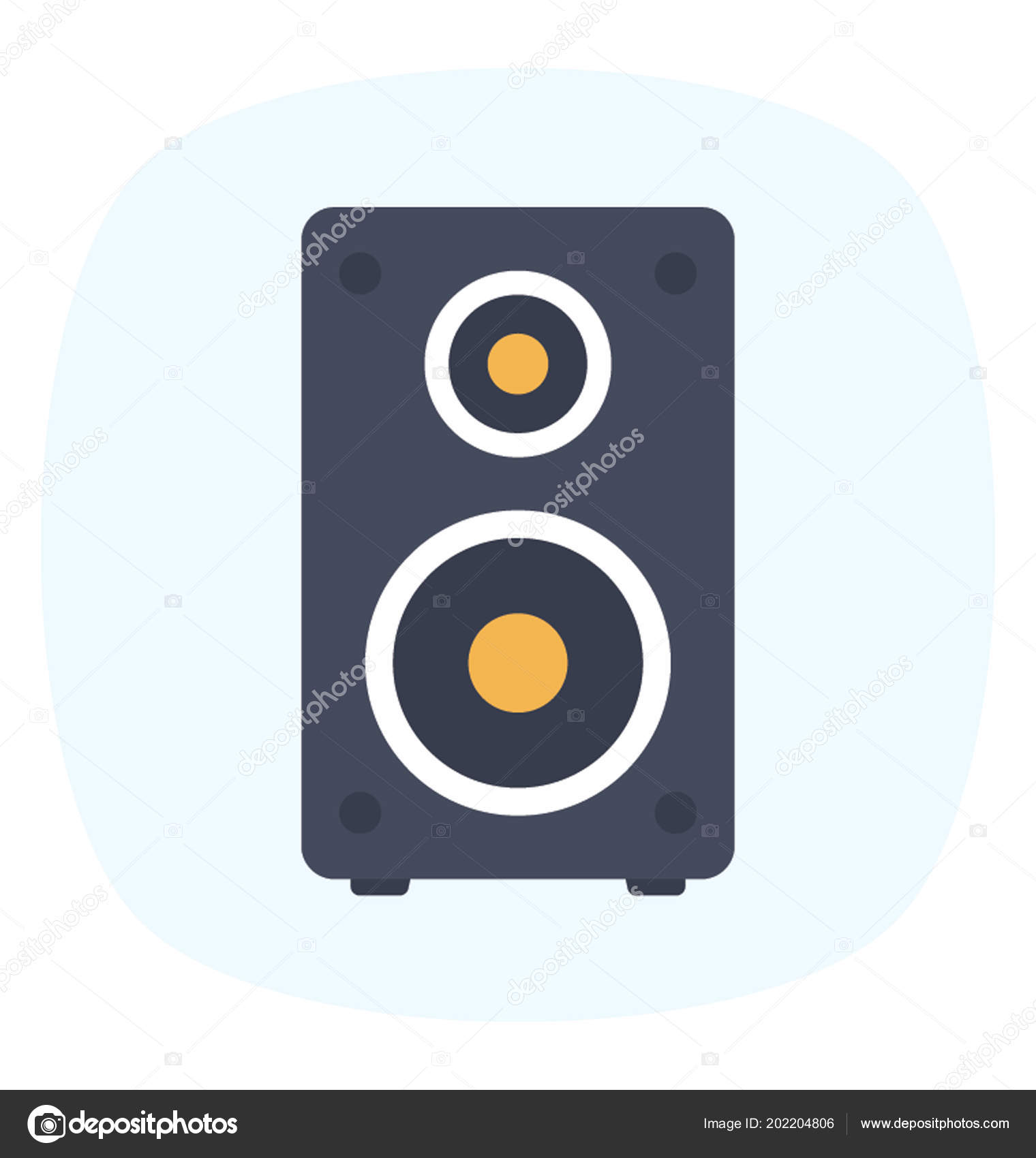 Woofer Speakers Sound System Stock Vector by ©vectorsmarket 202204806