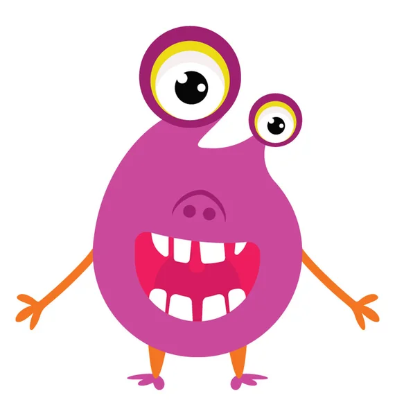 Angry Cartoon Monster Screaming Yelling Angry Monster Expression Bap ...