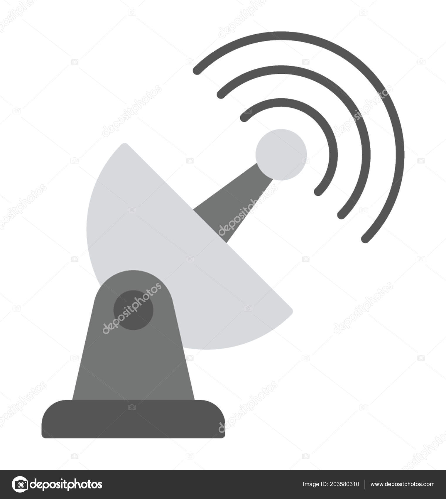 Satellite Dish Antenna Signals Sign Stock Vector Image by ...