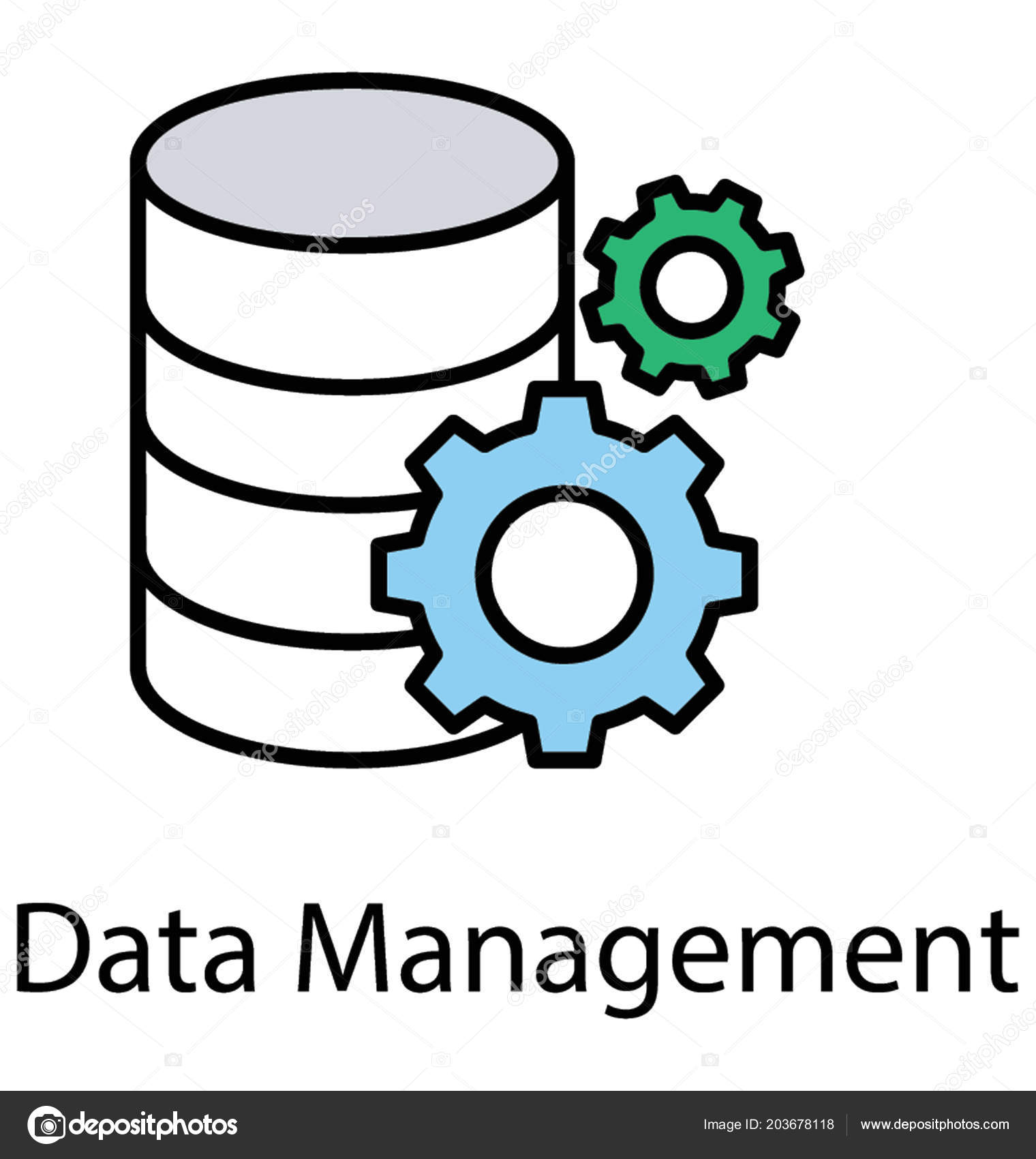 Server Database Cog Server Configuration Stock Vector by ©vectorsmarket ...