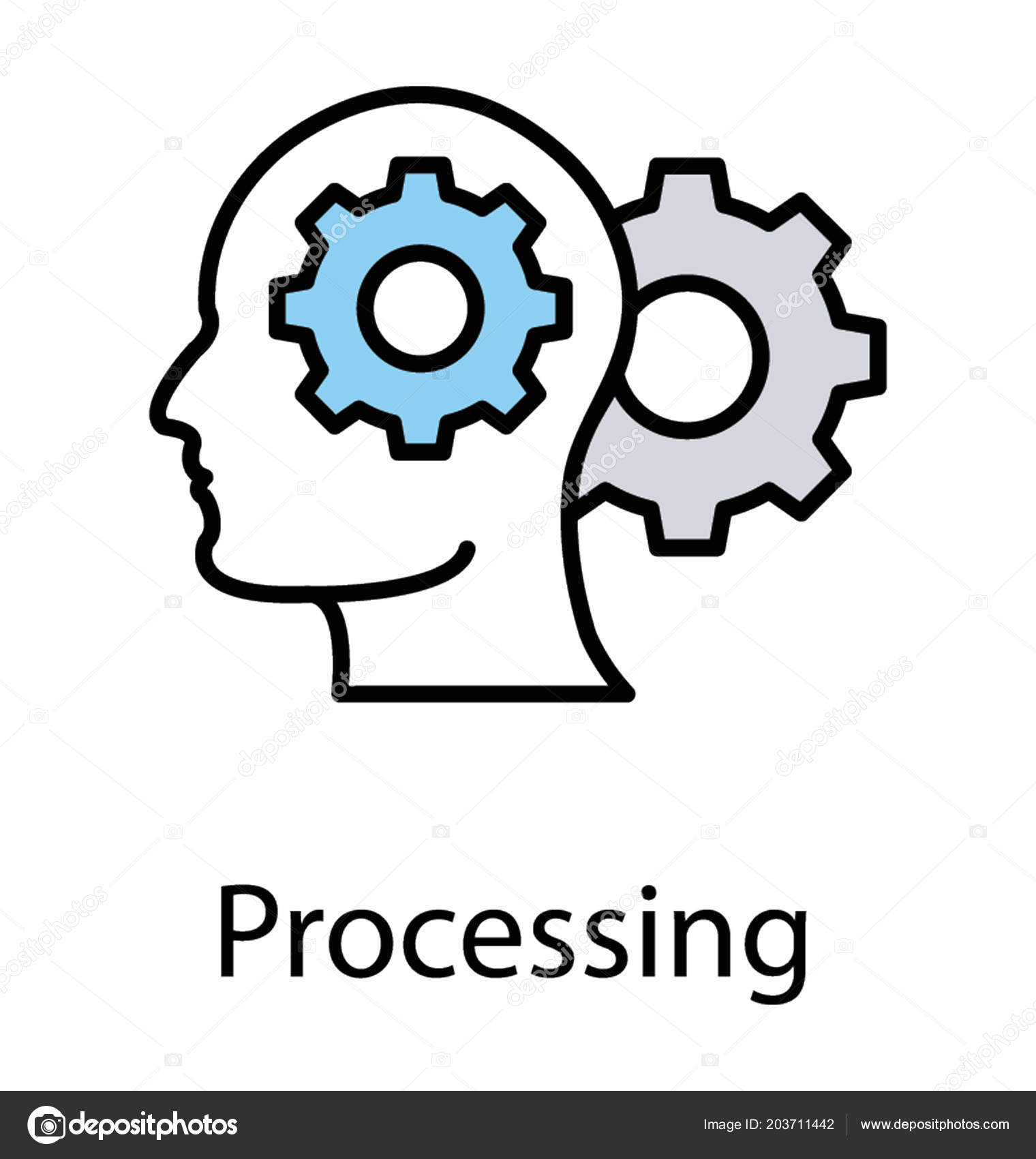 Processing Gear Icon