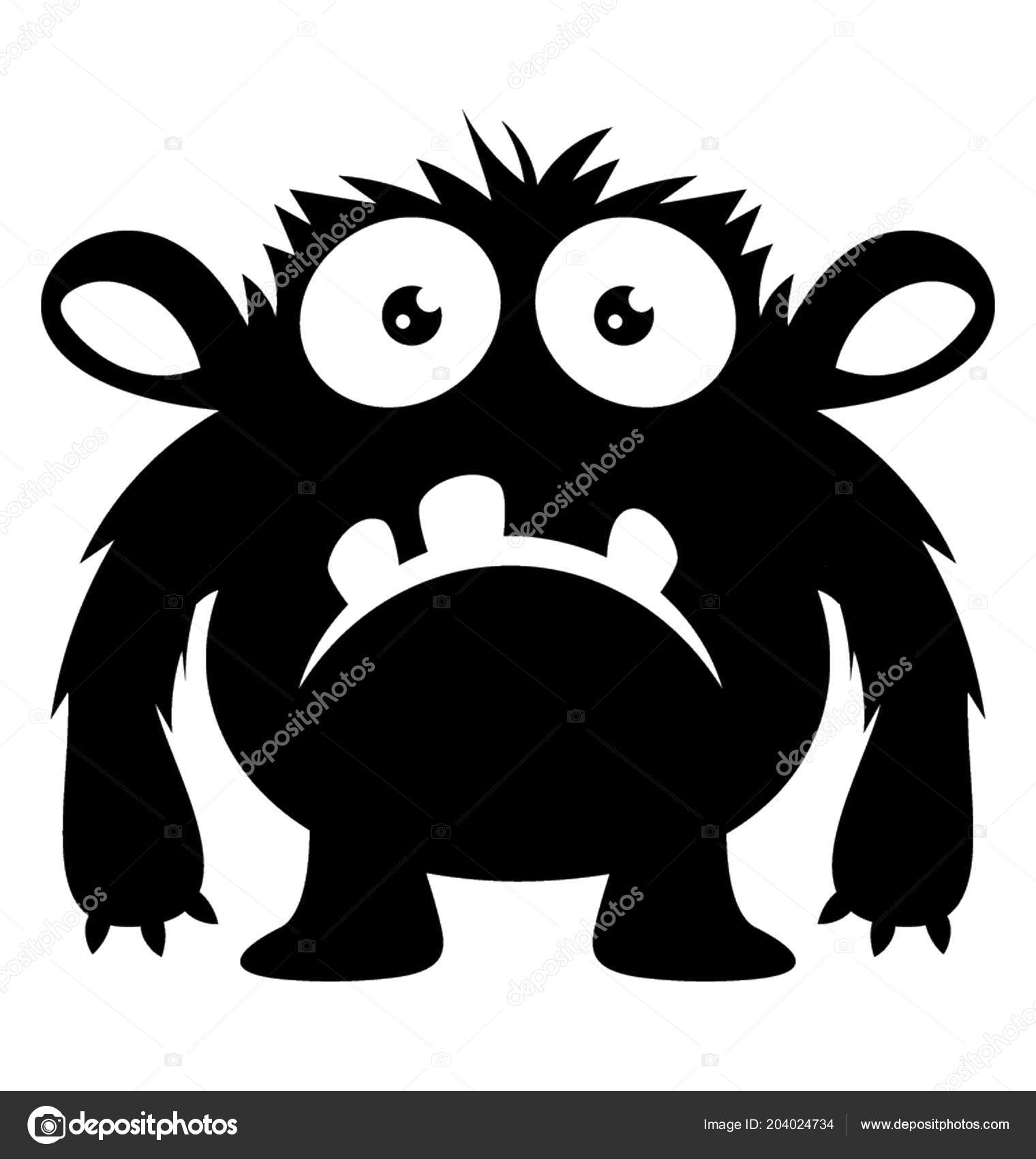 Sad Monster Illustration