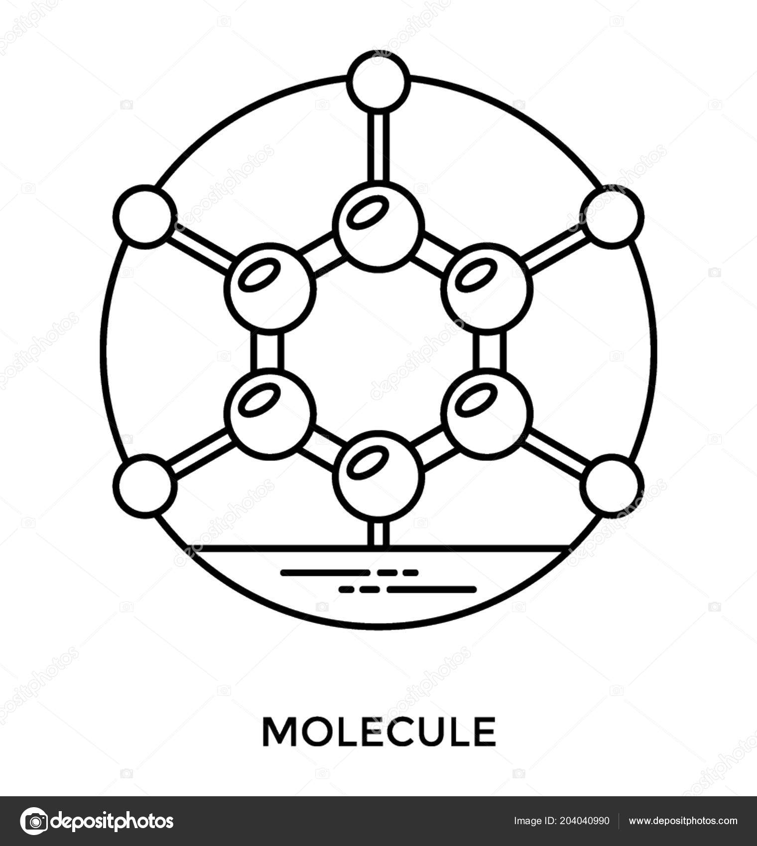 Molecular Structure Line Icon Design Vector Stock Vector Image by ...