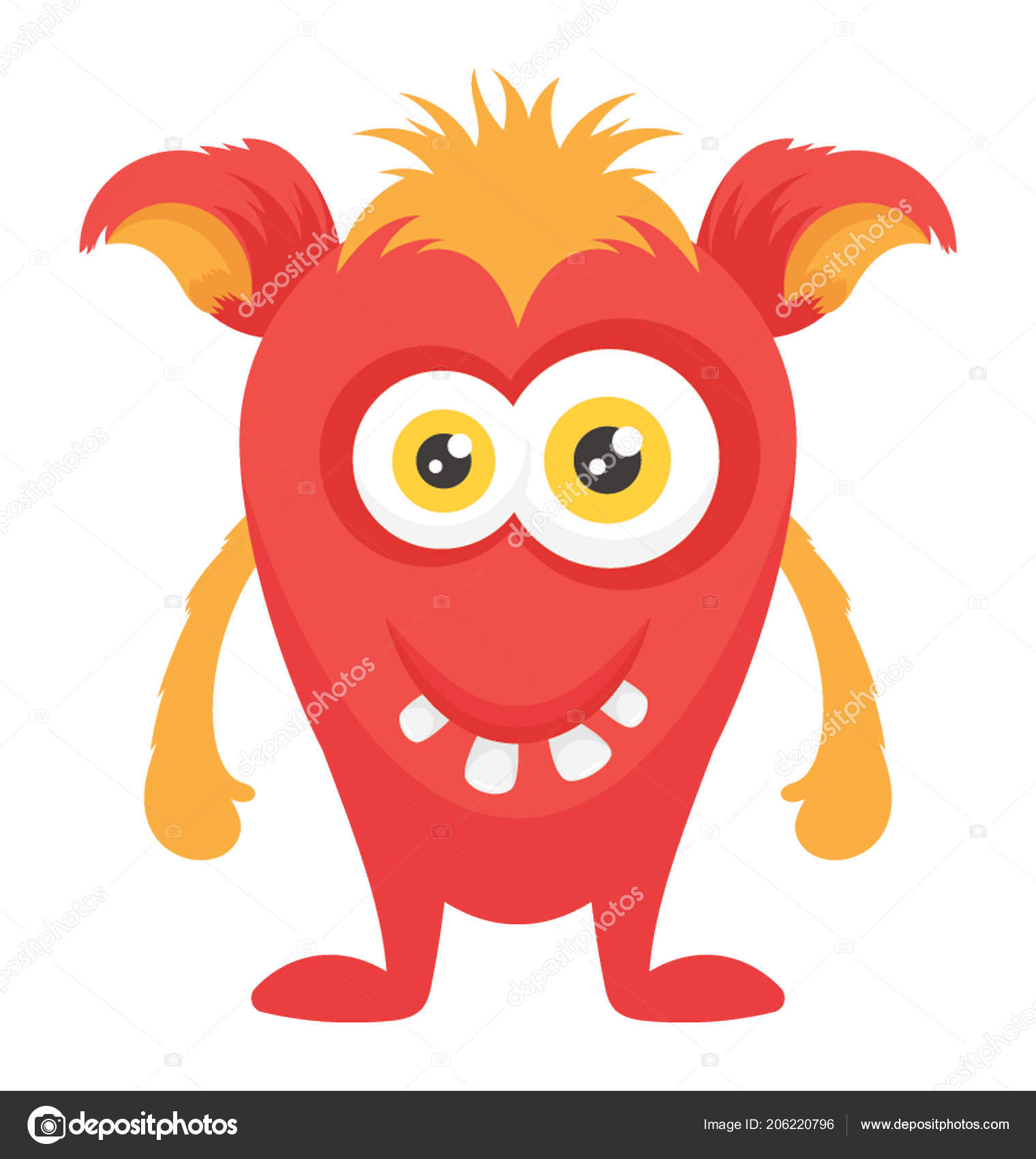 Angstig Lachend Gezicht