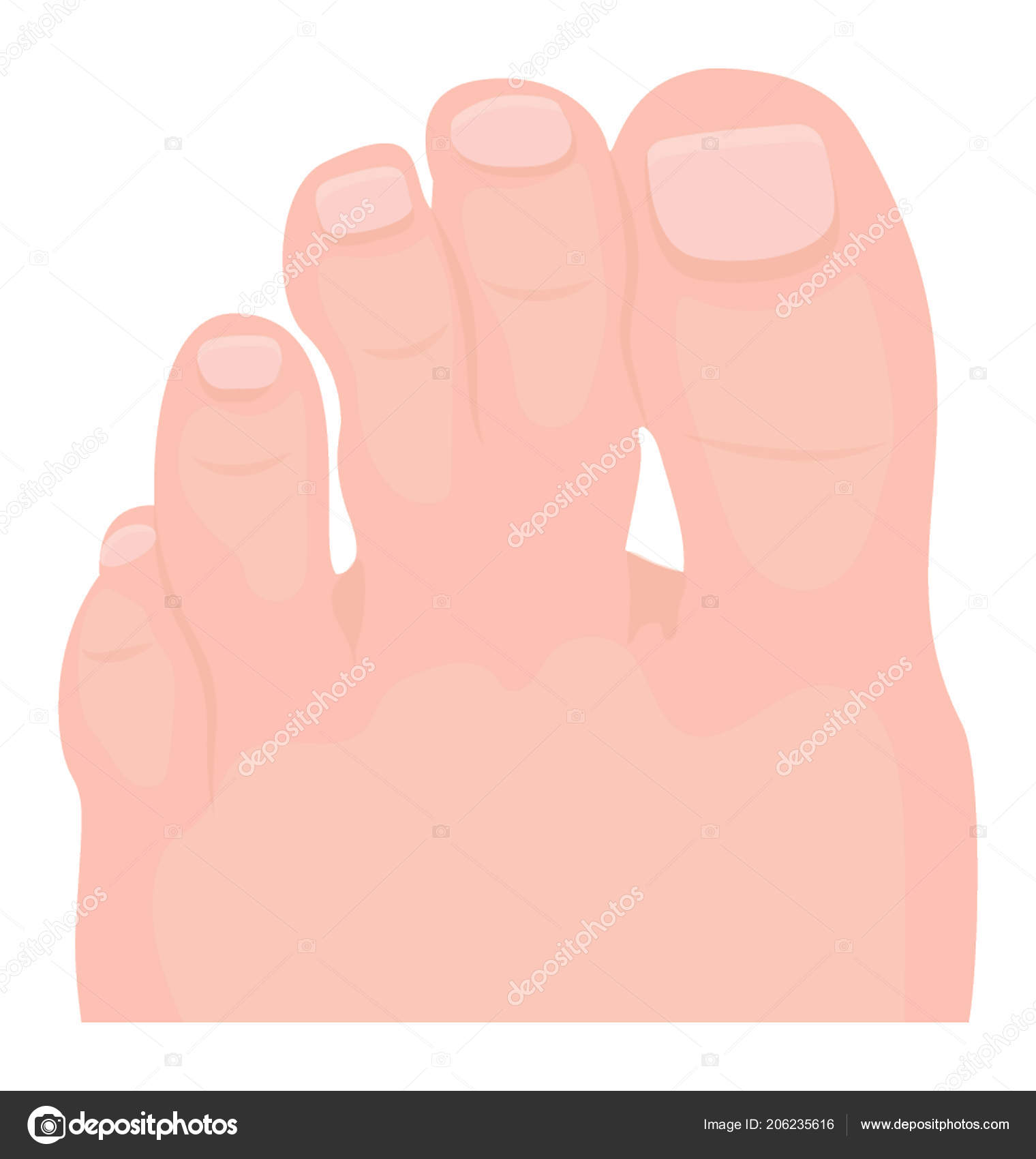 Barefoot Pointing Fingers Icon Toes Stock Vector by ©vectorsmarket ...