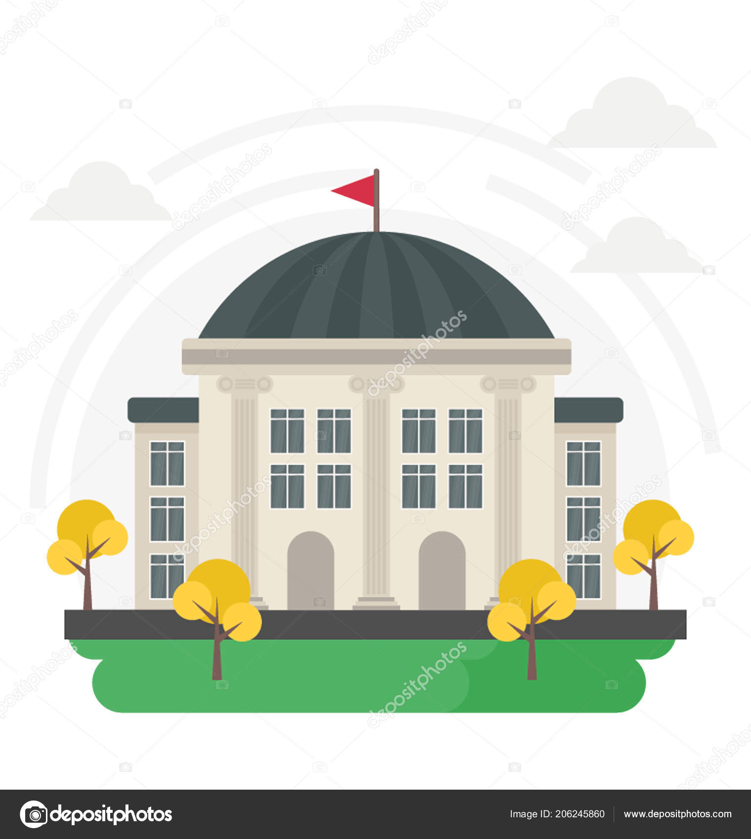 Government Building Cartoon