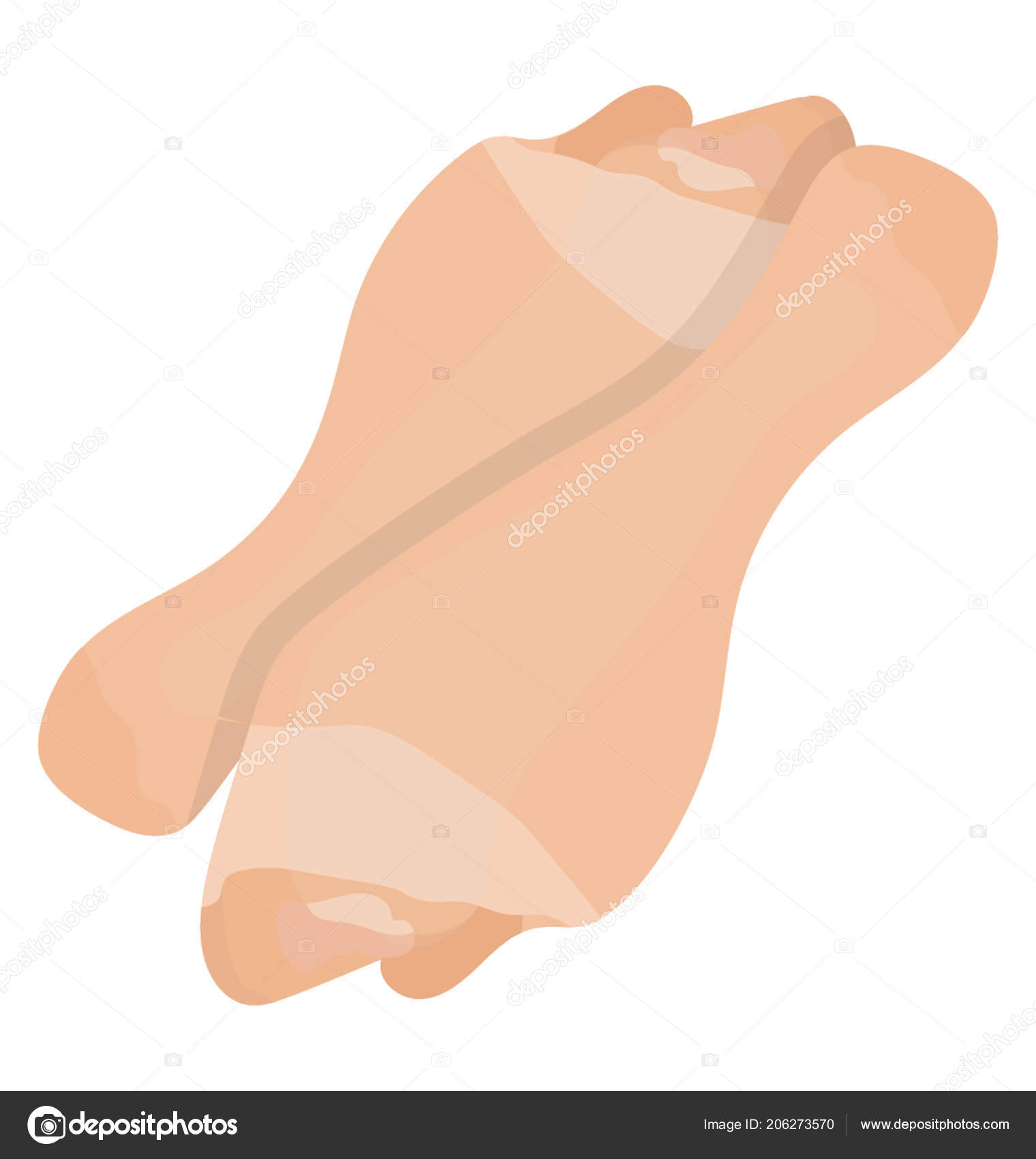 White Meat Chicken Legs Piece Stock Vector Image by ©vectorsmarket ...