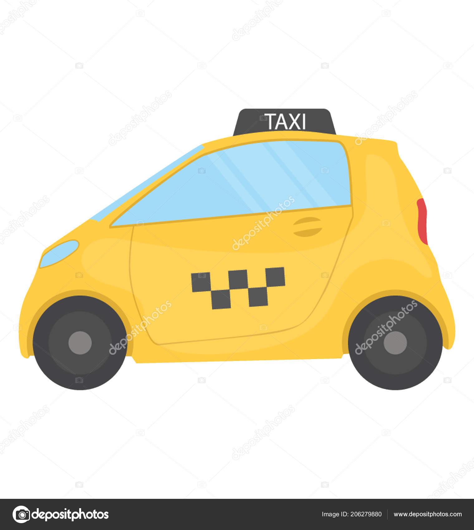 Vehicle Conventional Cab Color Checked Sticker Denoting Cab Icon Stock ...