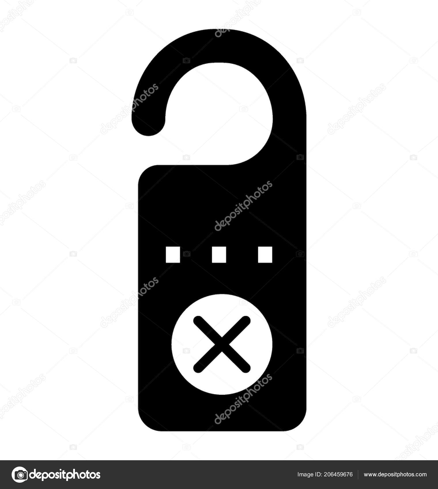Square Hook Cross Sign Symbol Lock Hanger Stock Vector Image by ...