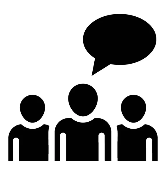 Teamwork meeting pictogram icon vector illustration — Stock Vector ...