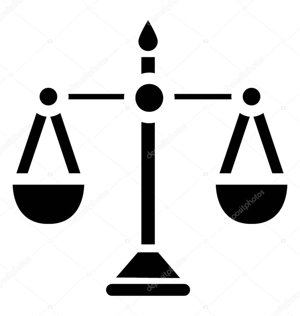 Una Báscula Medición Equilibrada Icono Que Muestra Concepto Báscula ...