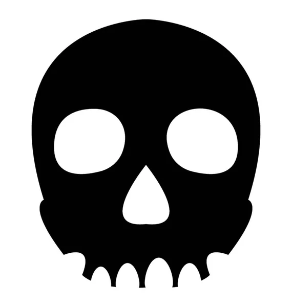 Human Skull Icon White Background Stock Vector by ©vectorsmarket 210238514