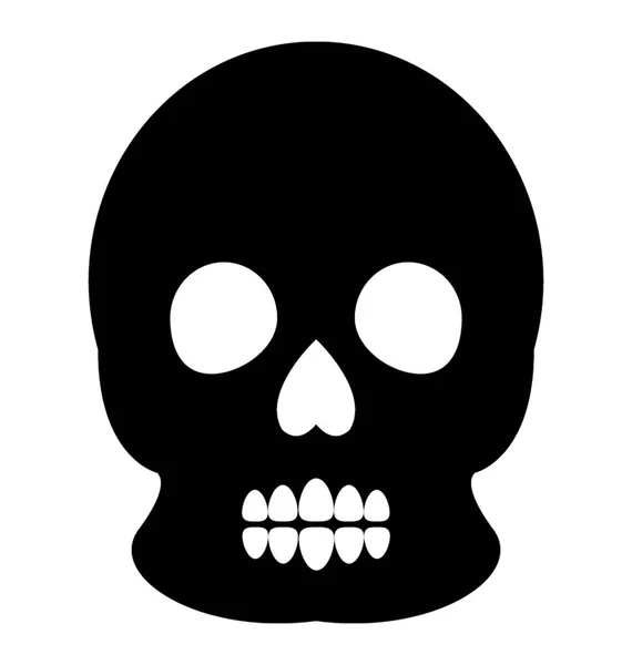 Human Skull Icon White Background Stock Vector by ©vectorsmarket 210238514