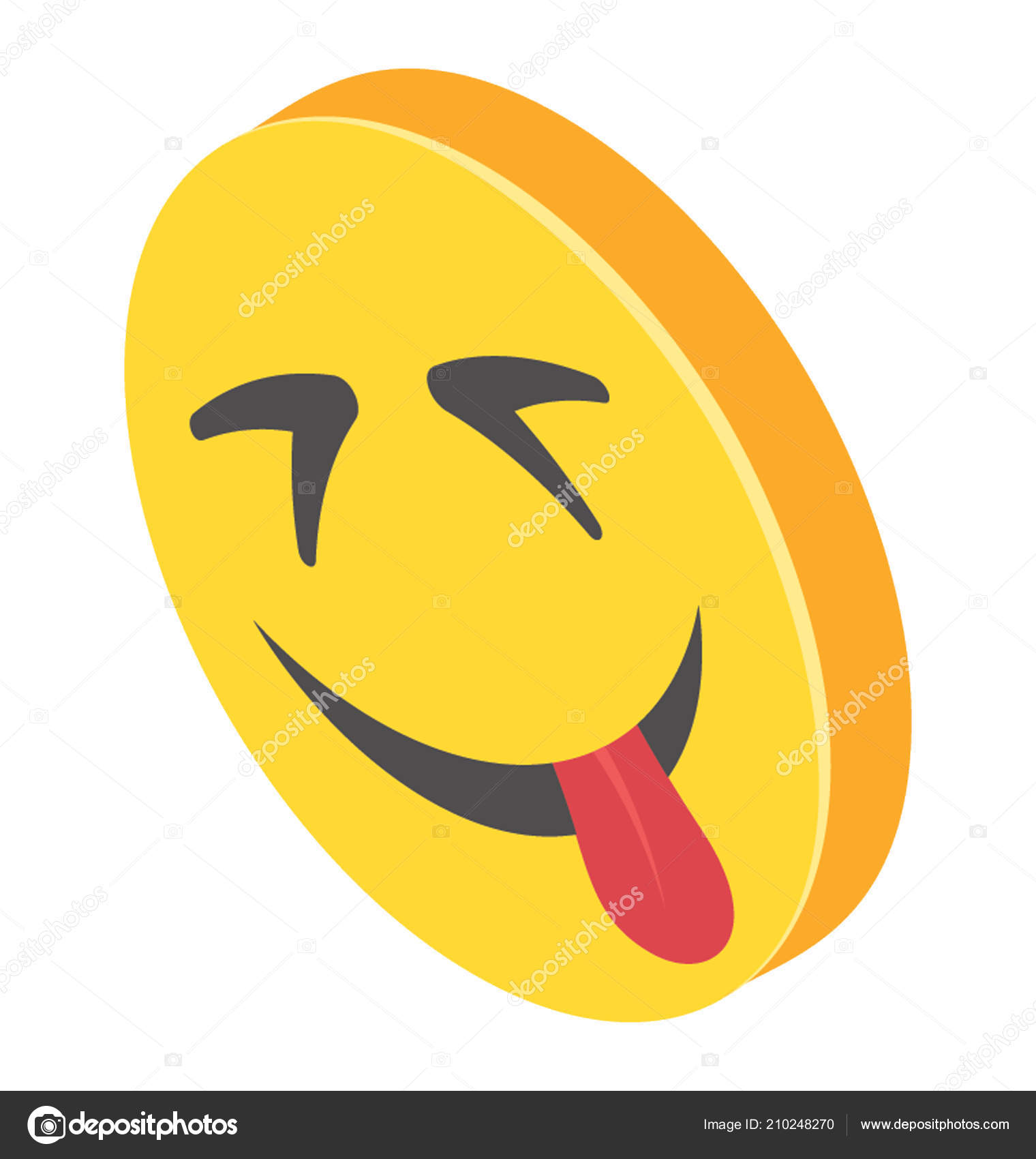 Sticking Tongue Out Crazy Smiley Stock Vector Image by ©vectorsmarket ...