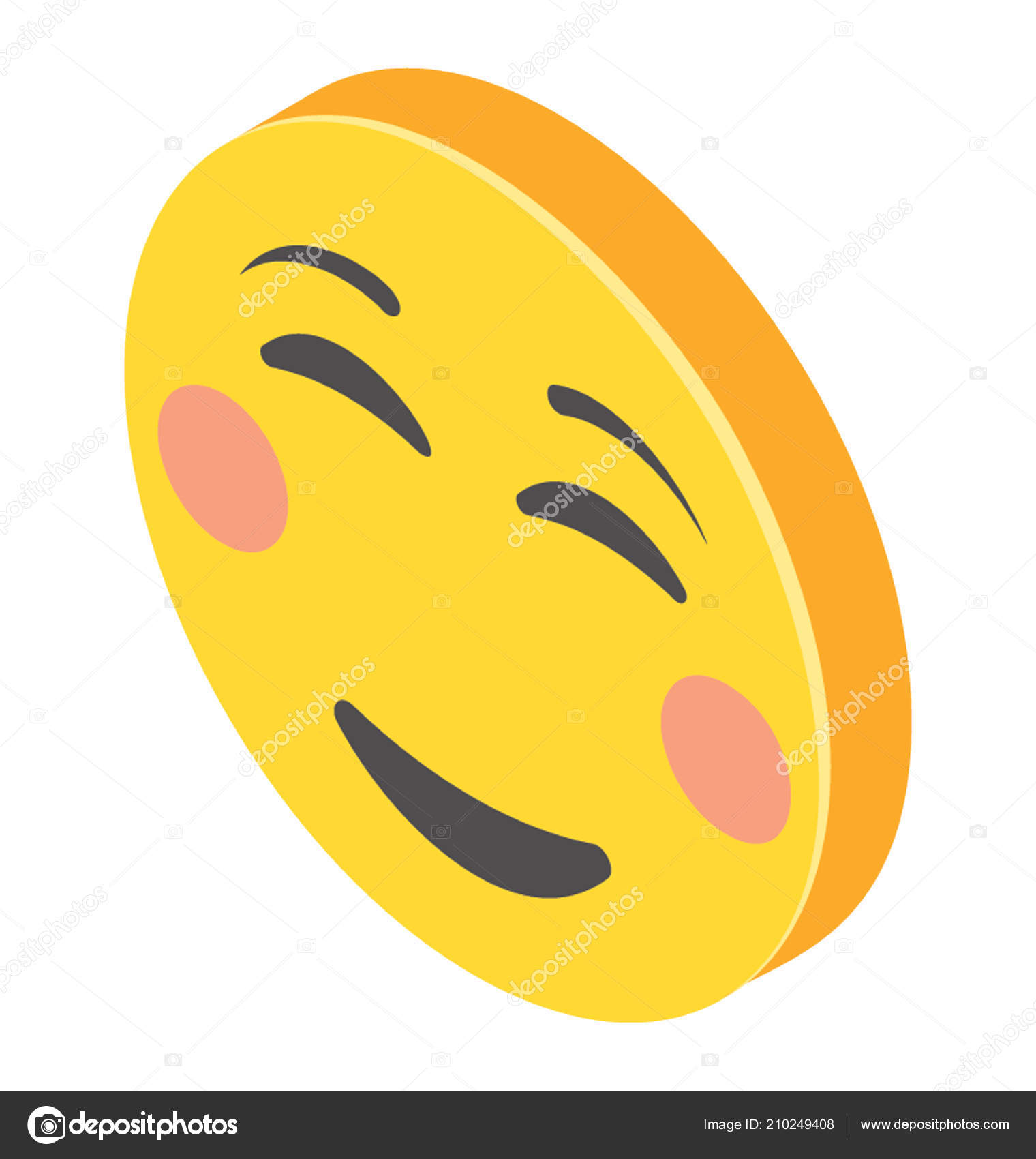 Blushing Smiley Face Clip Art