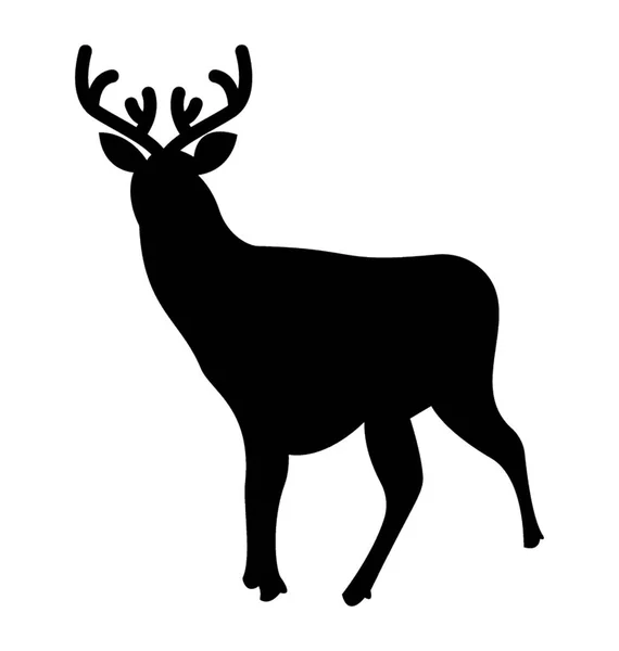 Stag Silhouette Vector Icon Stock Vector Image by ©vectorsmarket #211805644