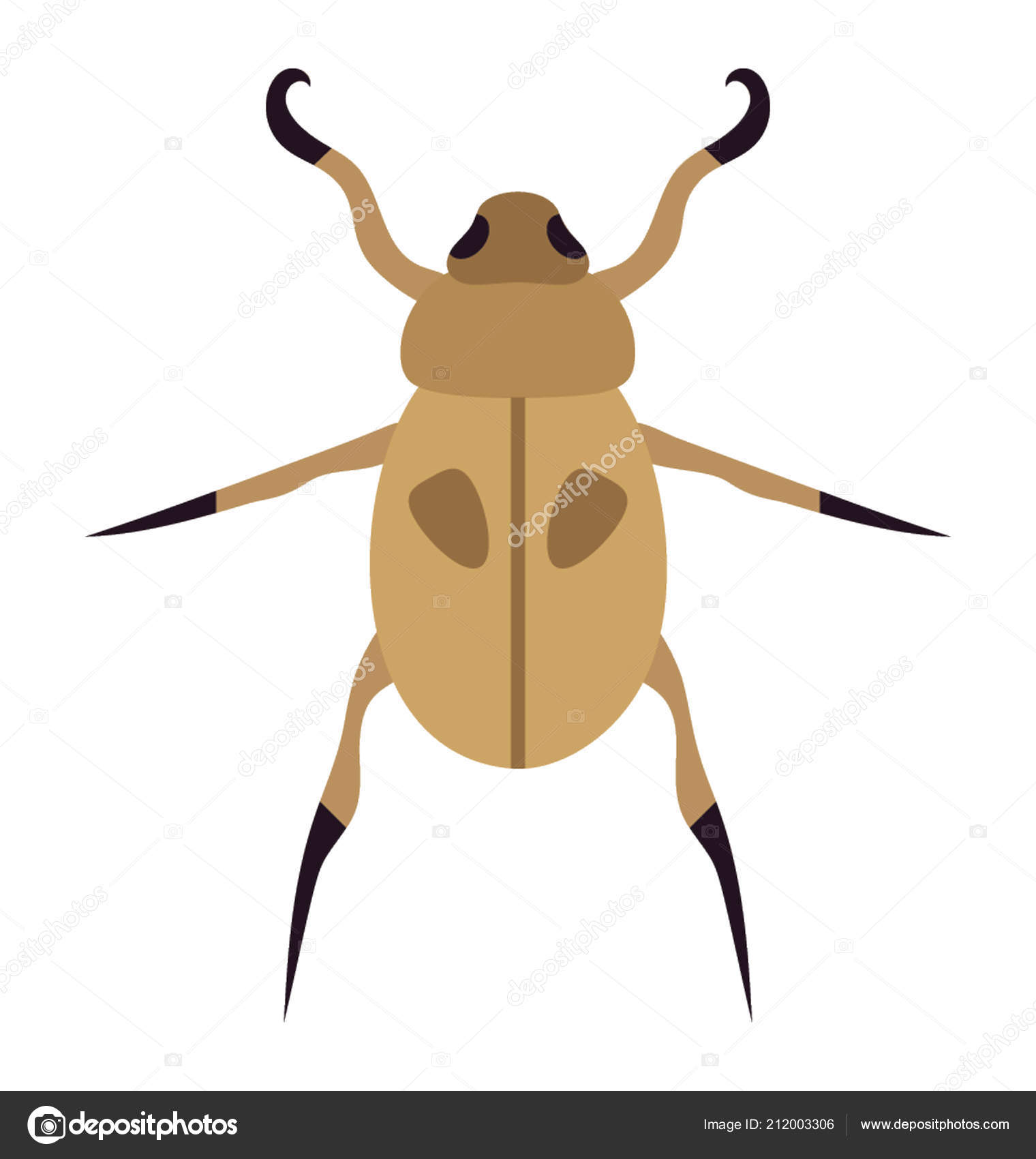 Insect Having Legs Depicting Beetle Stock Vector by ©vectorsmarket ...