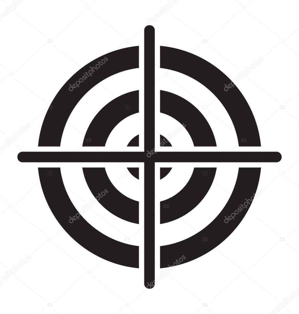 Icono de un círculo con un signo más que representa el tiro al blanco 2023