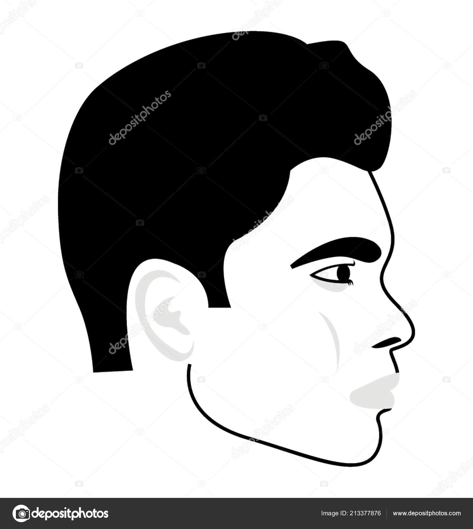 Individual Portrait Male Face Stock Vector by ©vectorsmarket 213377876