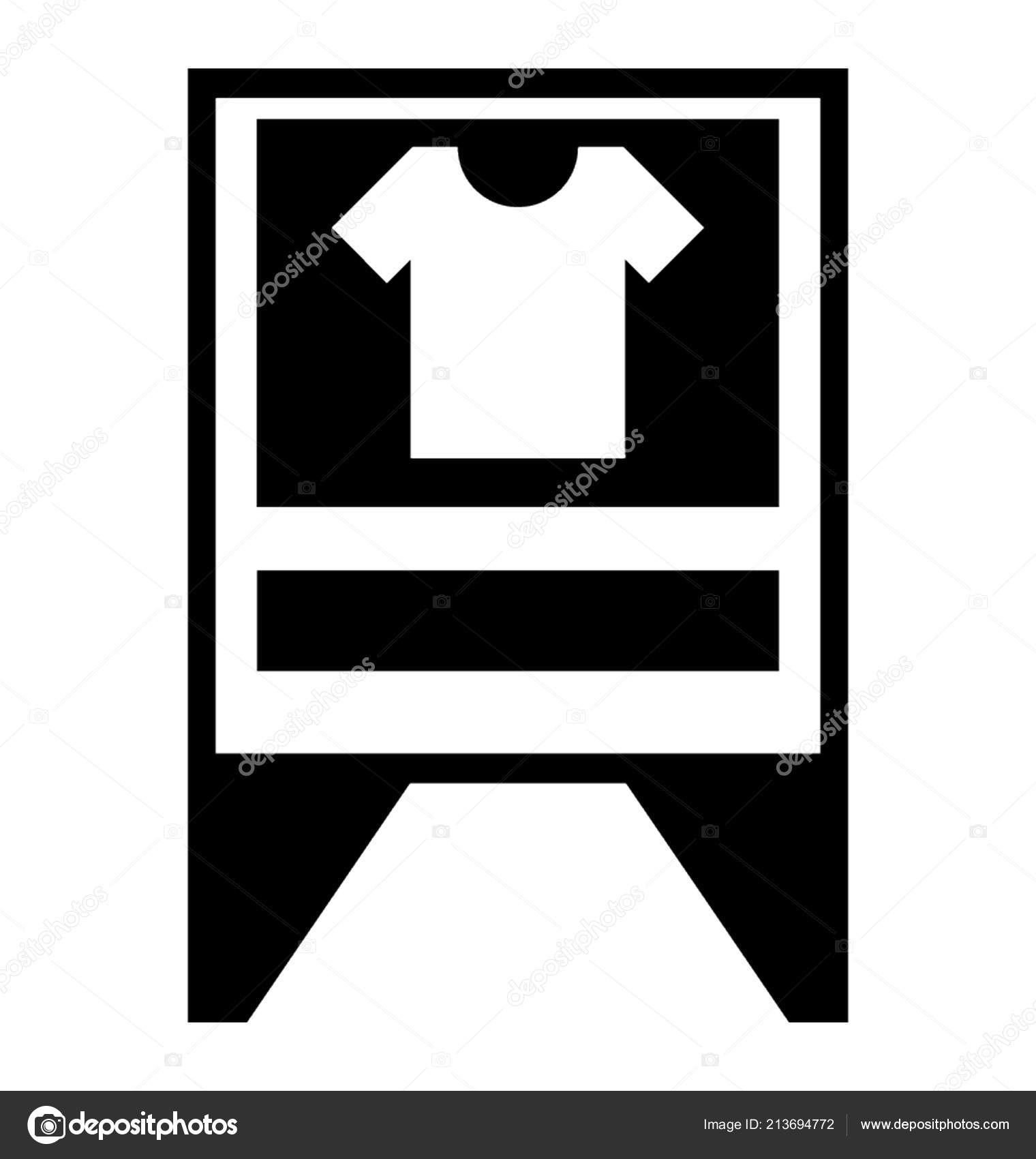 Advertisement Display Shirt Sponsored Ads Icon Stock Vector by ...