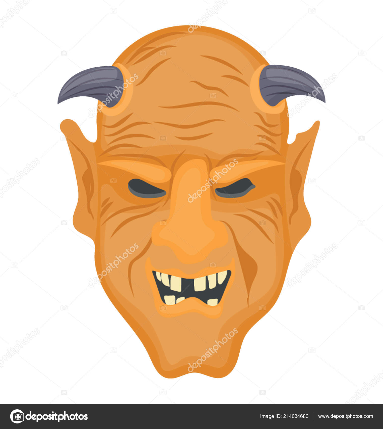 Demon Horns Horned Demons Stock Vector by ©vectorsmarket 214034686